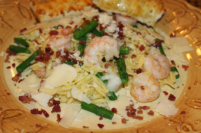 Front Range Fork And Cork: Lemon Orzo Shrimp and Asparagus